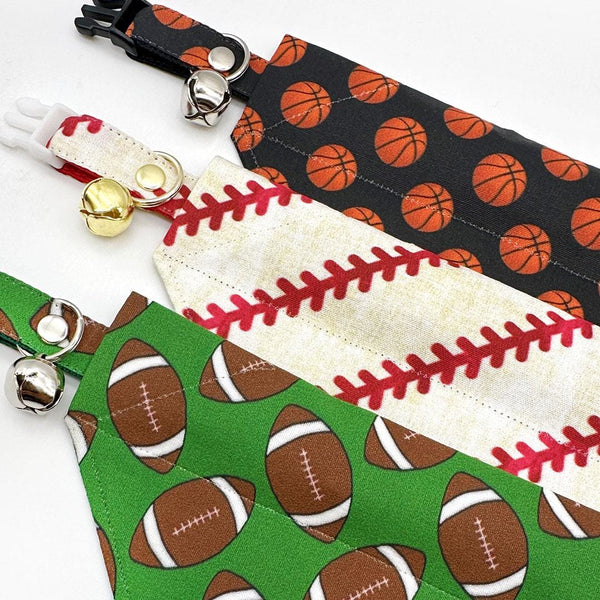 Basketball Cat Bandana - "Basketball" - Sports Bandana for Cat + Small
