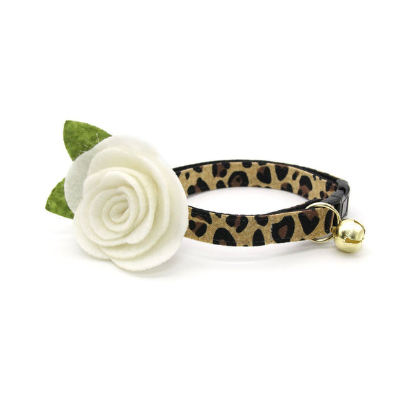 Cat Collar - "Safari" - Animal Print Cat Collar / Leopard, Cheetah, Af